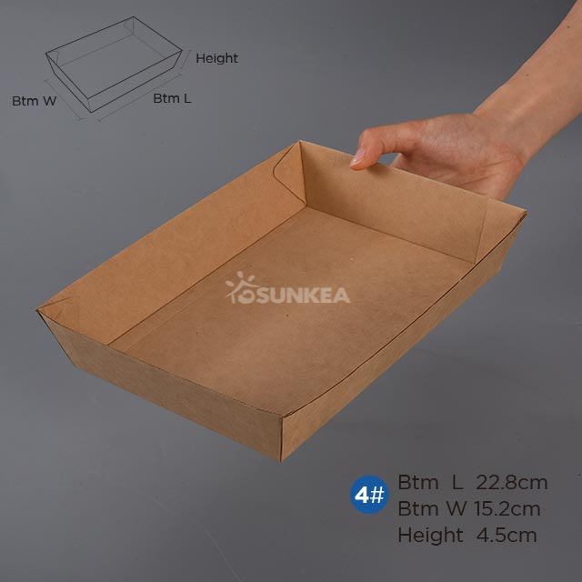 F-flute CorrugatedPaper Food Tray - Buy corrugated Paper Tray, Custom ...