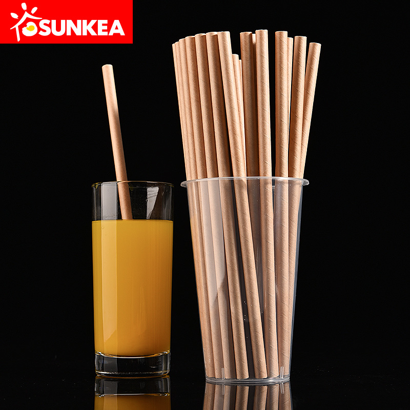Compostable Biodegradable Eco Friendly Kraft Brown Paper Bio Straw ...