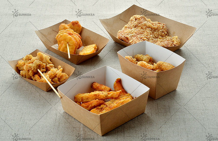 Fried fish and chips food paper tray - Buy food paper tray, paper tray ...