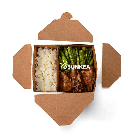 2-Compartment Kraft Paper Deli Box - Buy kraft lunch box, cardboard ...