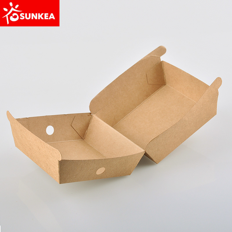 Brown Kraft Paper Hamburger Box - Buy burger box, hamburger box, paper ...
